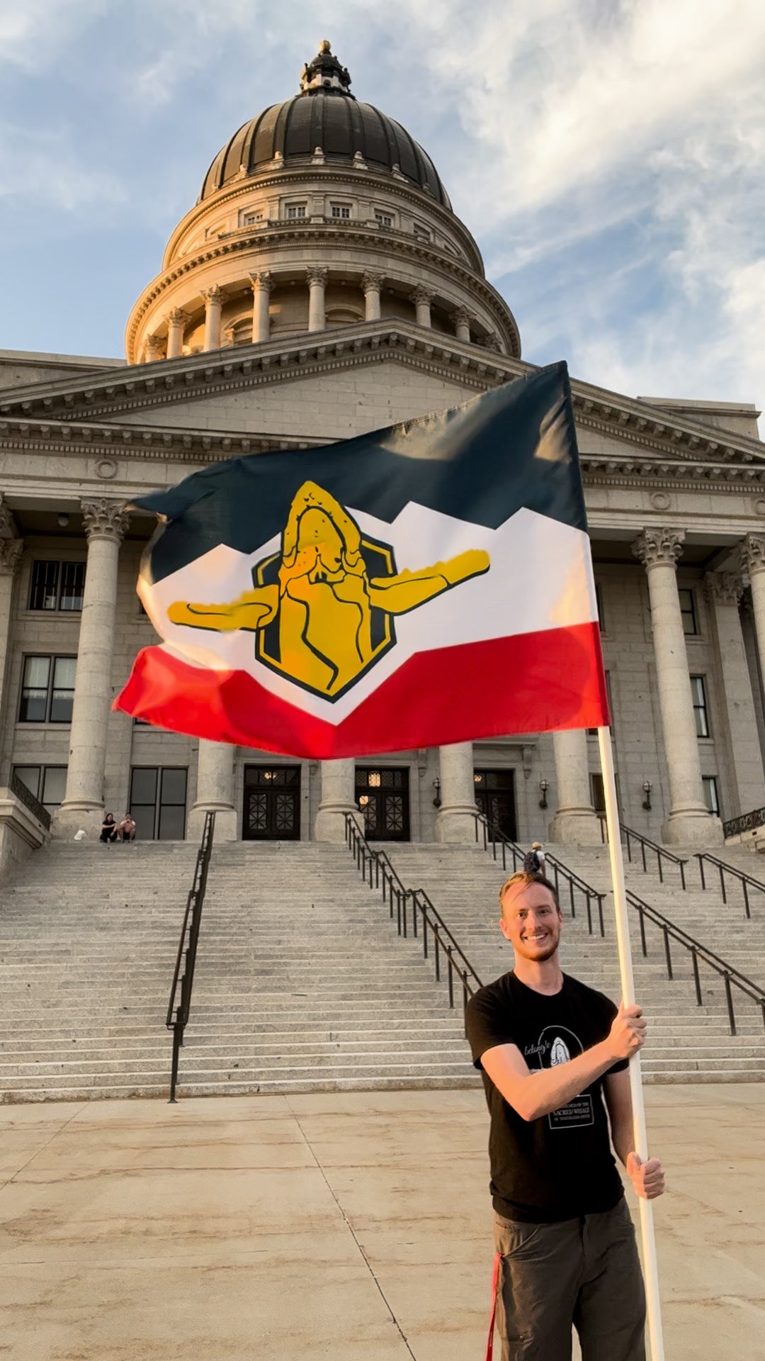 Theocracy Flag of the Sacred Whale [Double Sided] – The Sacred Whale